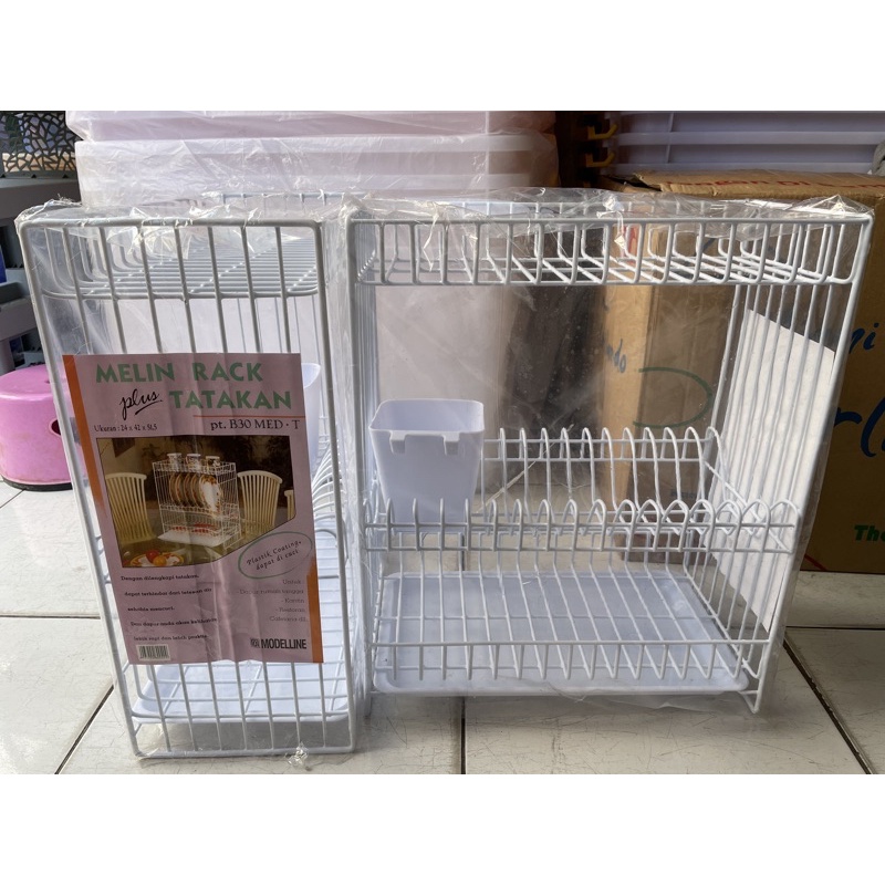 Jual RAK PIRING SUSUN 3 + T. SENDOK + TATAKAN BAWAH MODELINE | Shopee ...
