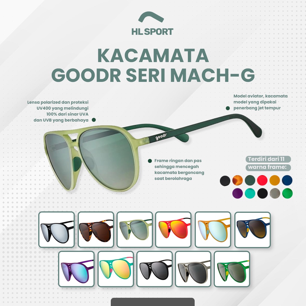 Jual Kacamata Hitam - Kacamata Lari - Kacamata Running - GOODR MACH-G ...