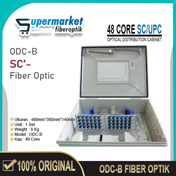 Jual ODC B 48Core PAZ SC UPC Fiber Optik Optical Distribution Cabinet ...