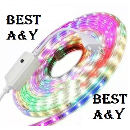 Jual Lampu LED STRIP RGB Warna Warni SELANG OUTDOOR Waterproof 8M 220v ...
