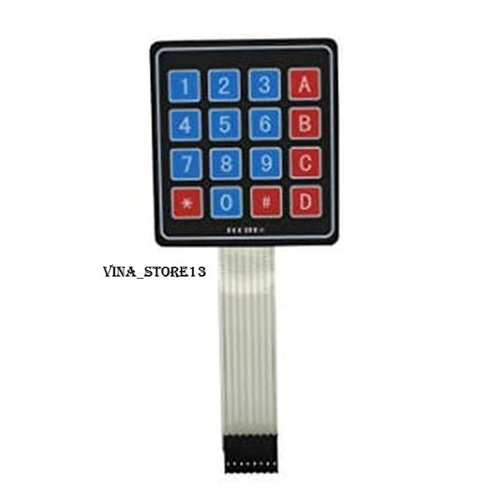 Jual 4x4 Keypad Membran Matrix Arduino Key Pad Membrane 4 X 4 Shopee