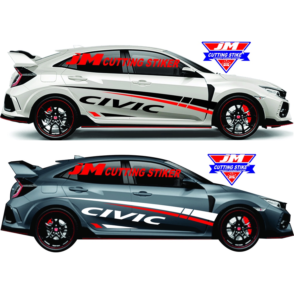 Jual Stiker mobil honda civic striping body terbaru mobil civic vios ...