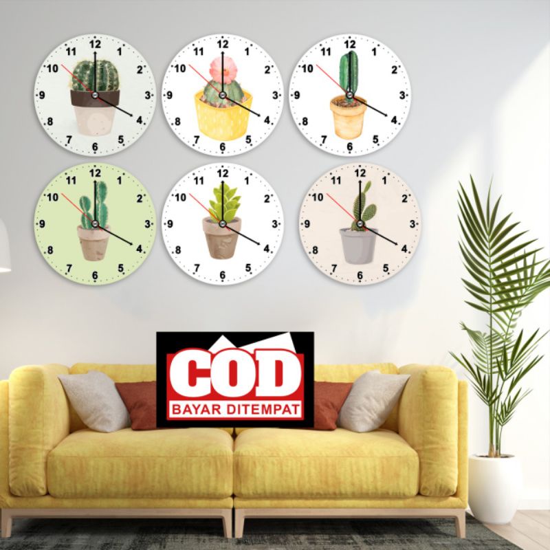 Jual Jam Dinding Kayu Minimalis Aesthetic / Jam Dinding Vintage Unik ...