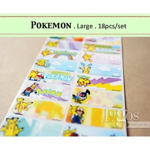 Jual Pokemon Go LARGE Stiker label nama pikachu android game monster ...