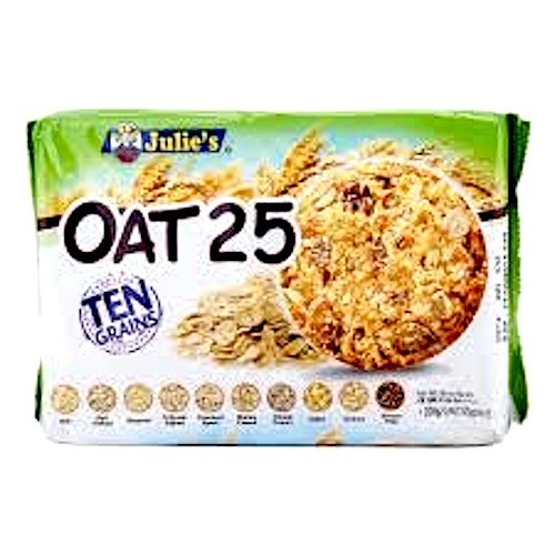 Jual Julie's Oat 25 Ten Grains Cookies / Snack Biskuit Gandum Sereal ...