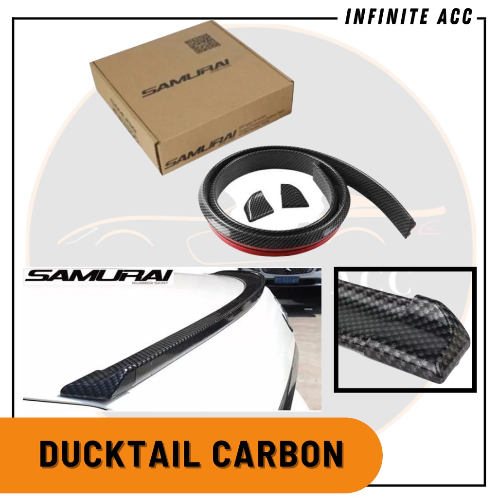 Jual Ducktail Spoiler SAMURAI Hitam Carbon dan Hitam Polos Eksterior ...