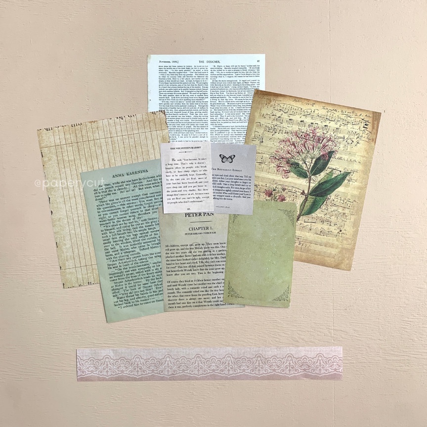 Jual JOURNALING - Kertas Scrapbook Retro Vintage Jadul Aesthetic ...