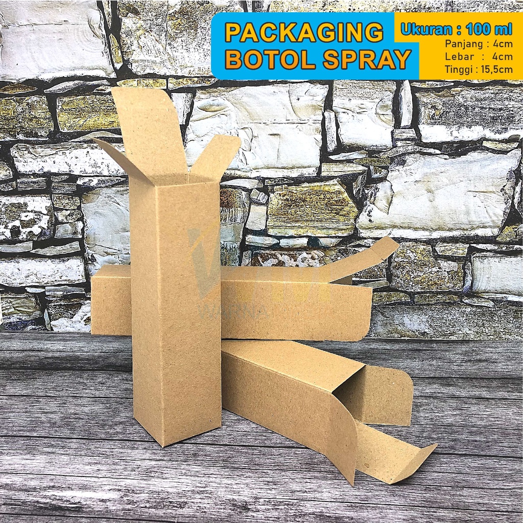 Jual Box Botol Spray / Kemasan Botol 100ml / Packaging Botol Polos ...