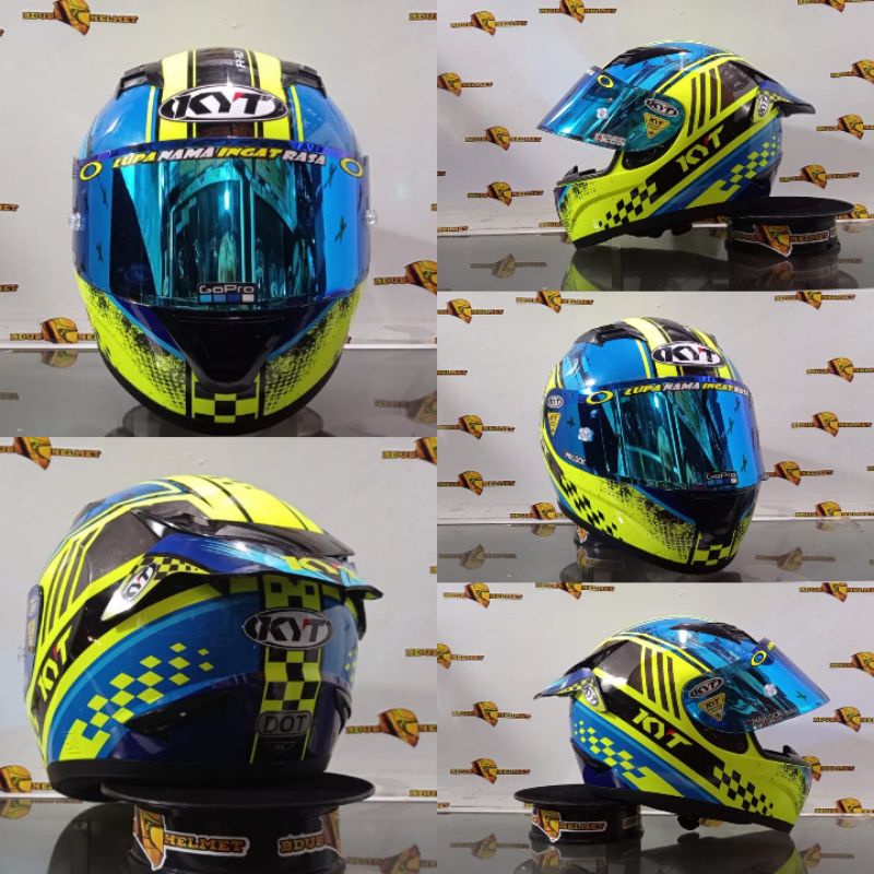 Jual Helm full face KYT R10 Original modif (PAKET GANTENG) | Shopee ...