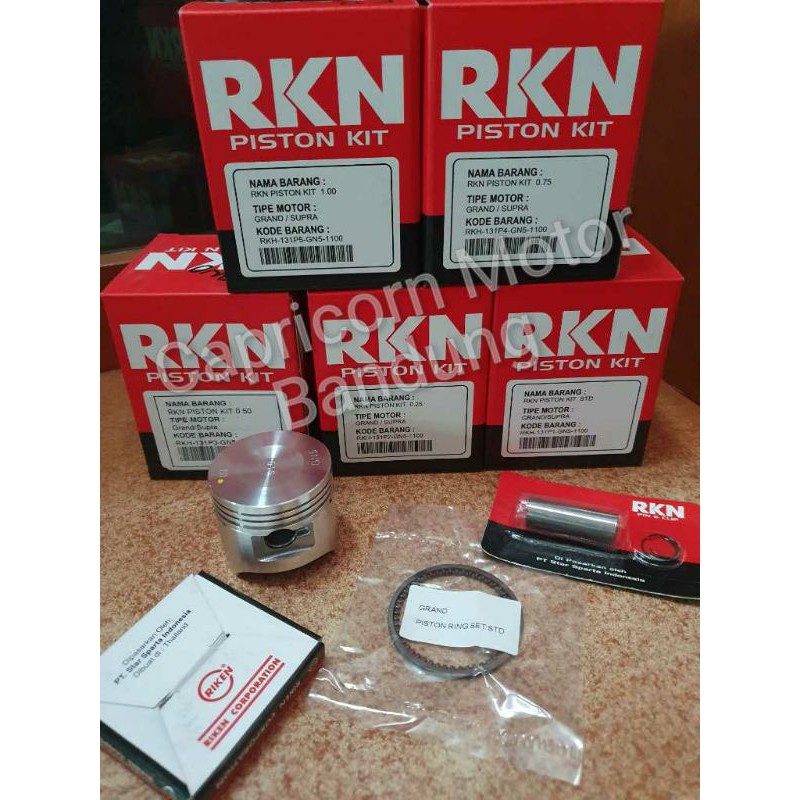 Jual Piston Kit GRAND SUPRA RKN RIK RIKEN oversize STD 25 50 75 100 ...
