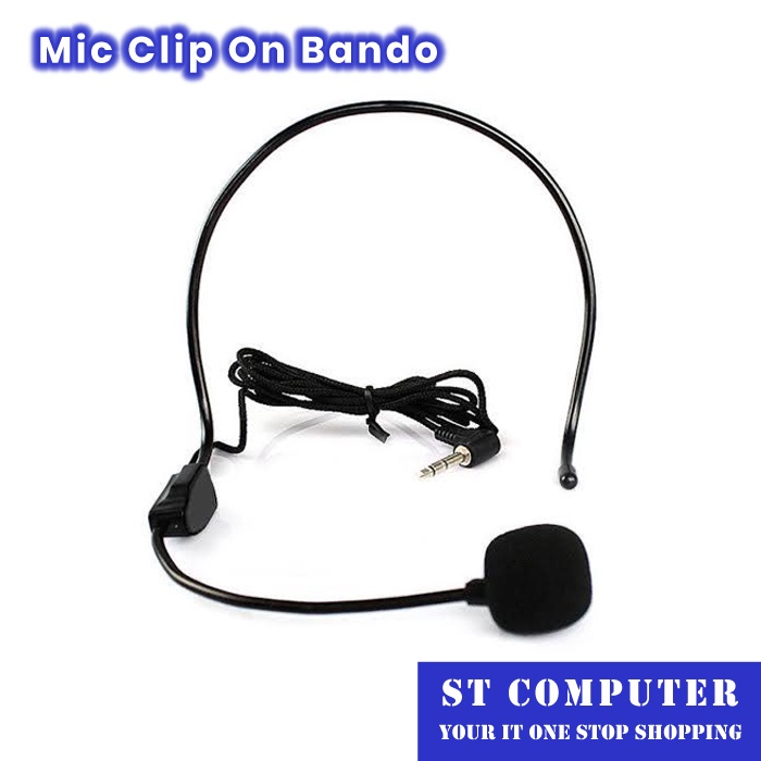Jual Mic Clip On Bando Microphone Headset | Shopee Indonesia