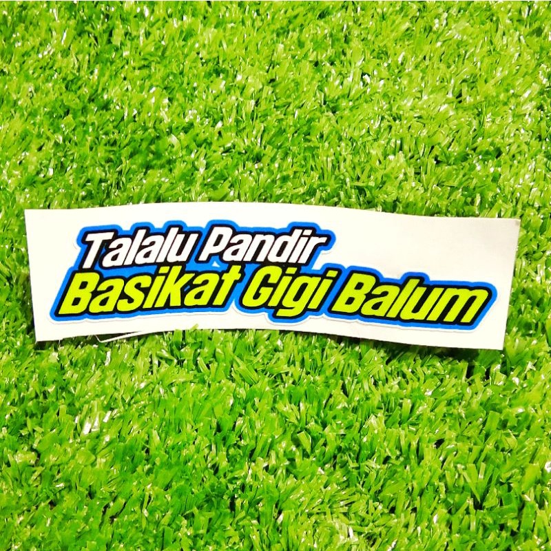 Jual stiker kata2 #sticker talalu pandir | Shopee Indonesia