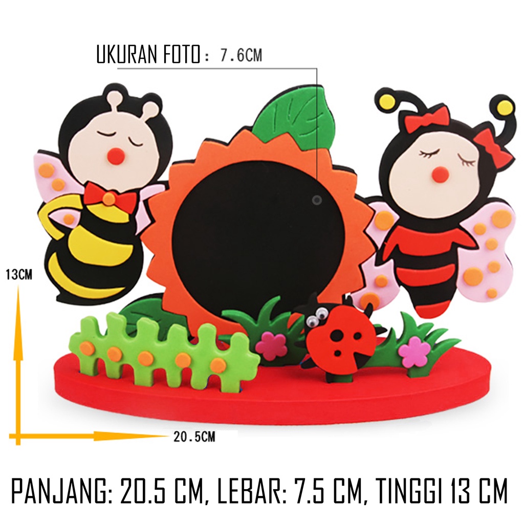 Jual ED35 DIY PIGURA BINGKAI FRAME FOTO EVA, MAINAN EDUKASI ANAK ...