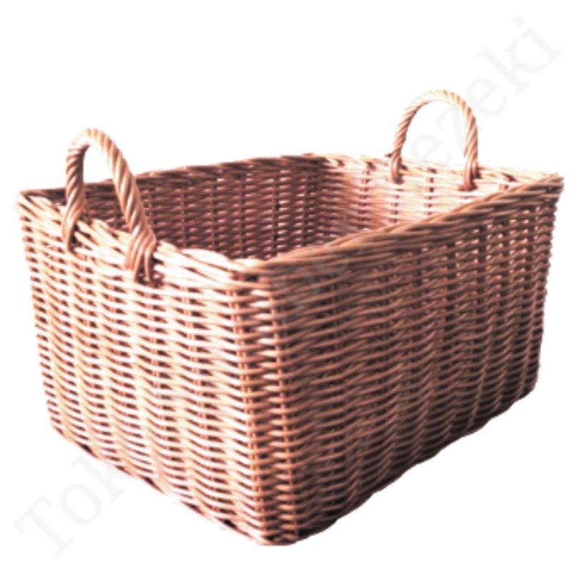 Jual Keranjang Rotan Parcel Box Vas Persegi Container Kotak Kayu ...