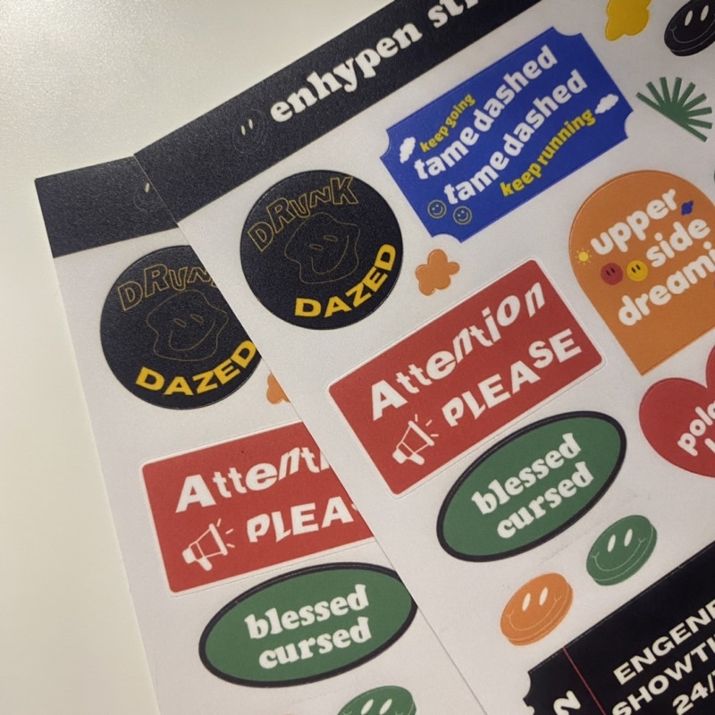 Jual ENHYPEN ENGENE STICKER SHEET | Shopee Indonesia