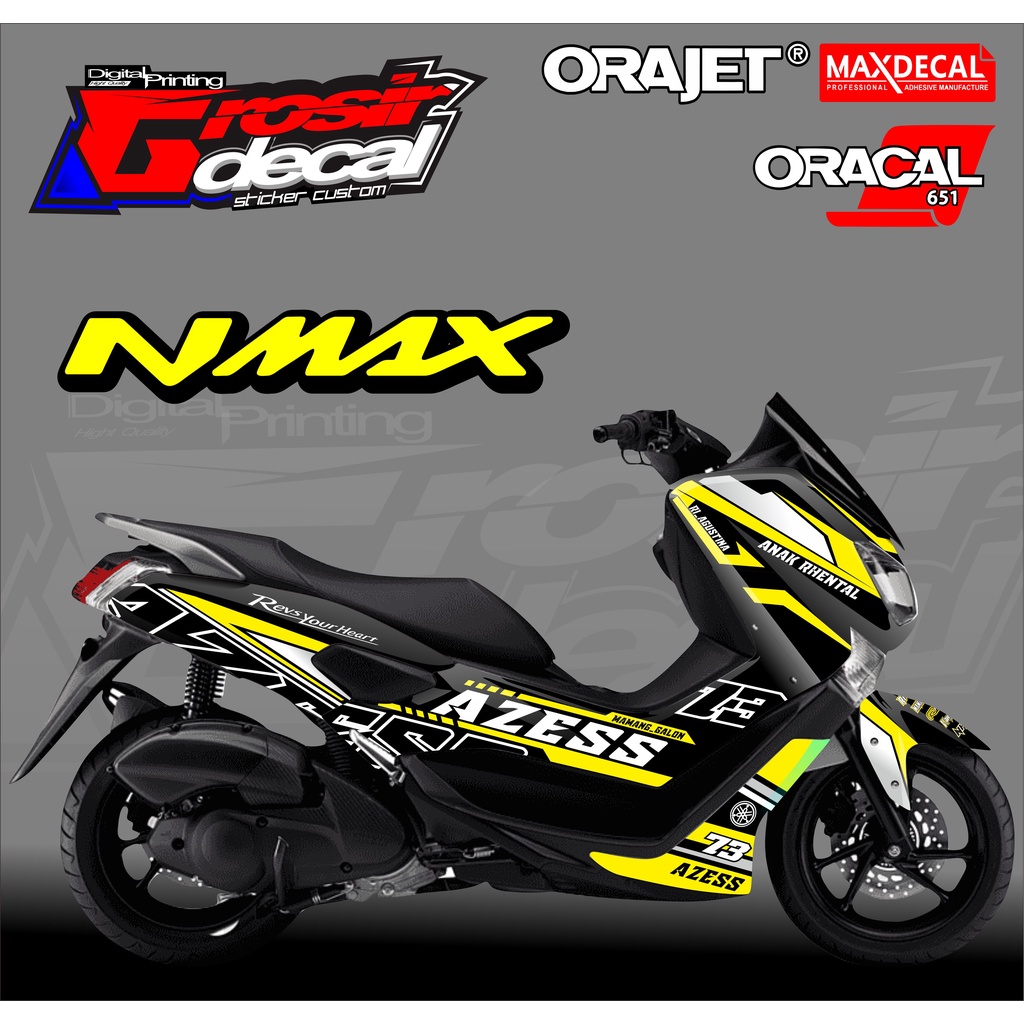 Jual DECAL YAMAHA NMAX 155 STICKER YAMAHA NMAX 155 FULLBODY | Shopee ...