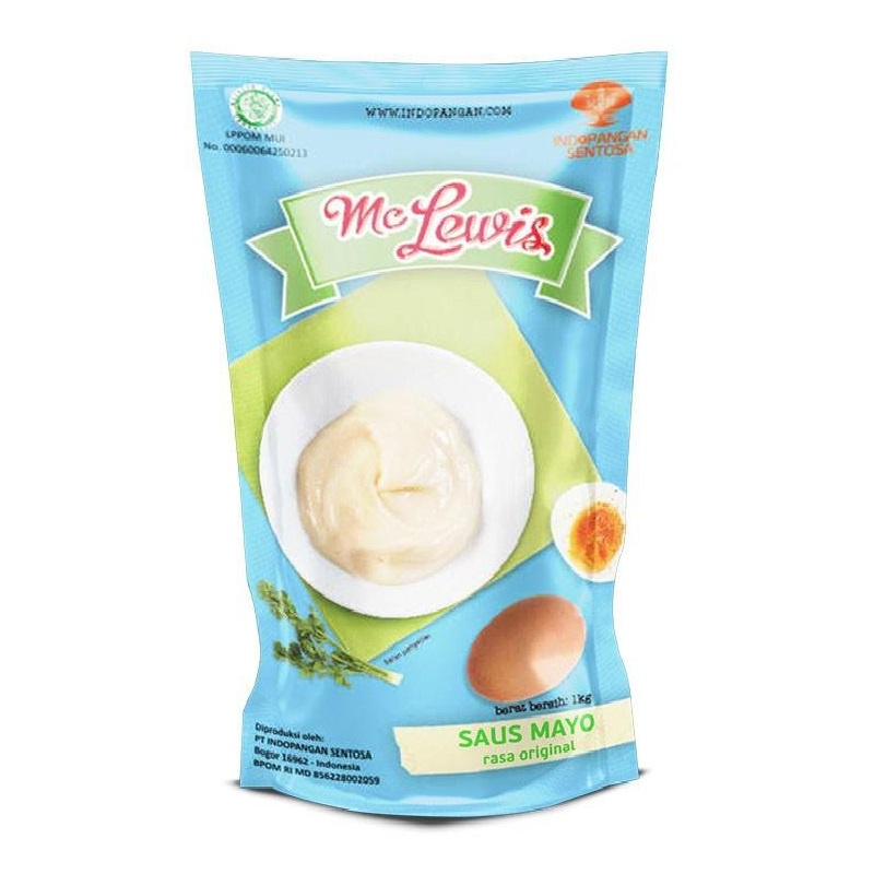 Jual mayonaise mc lewis mclewis original pouch 1000 1 kg | Shopee Indonesia