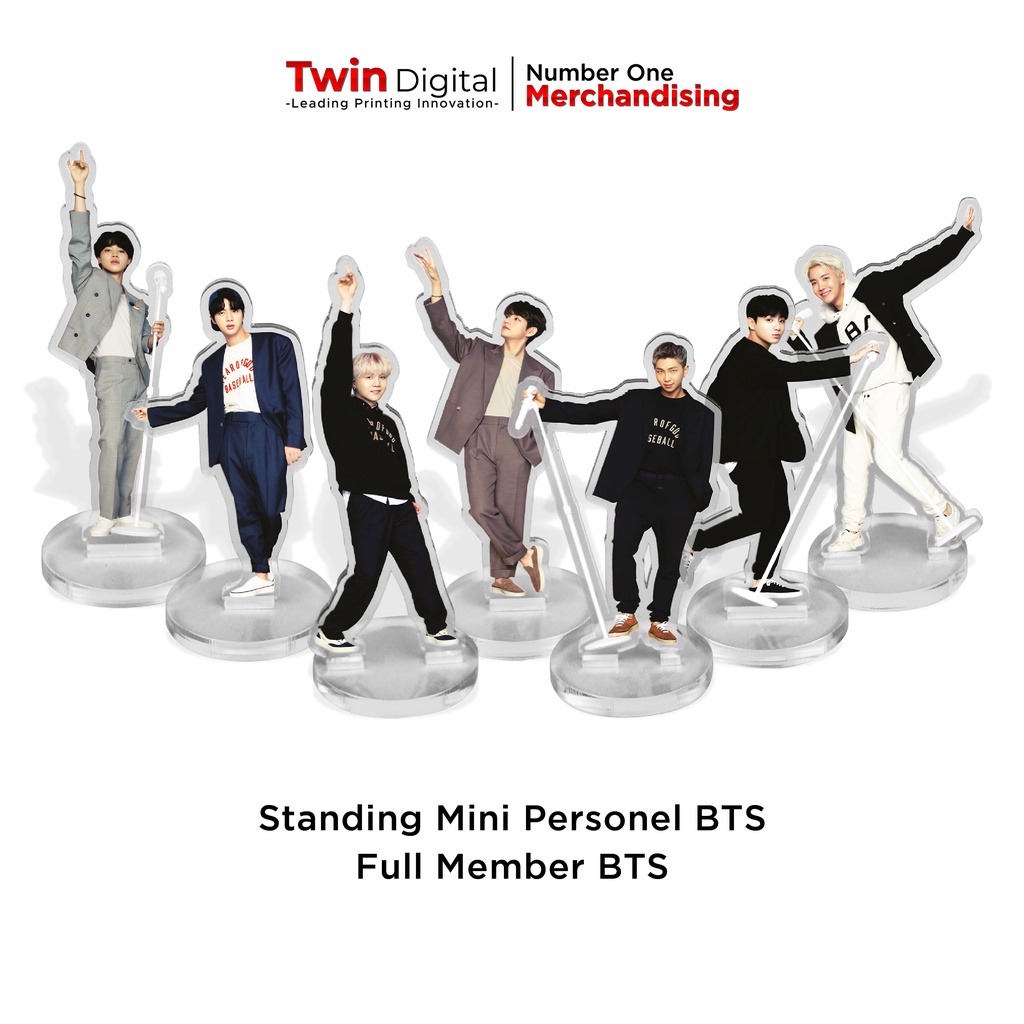 Jual Twindigital Standing Mini BTS Akrilik Full Member BTS - Standing ...