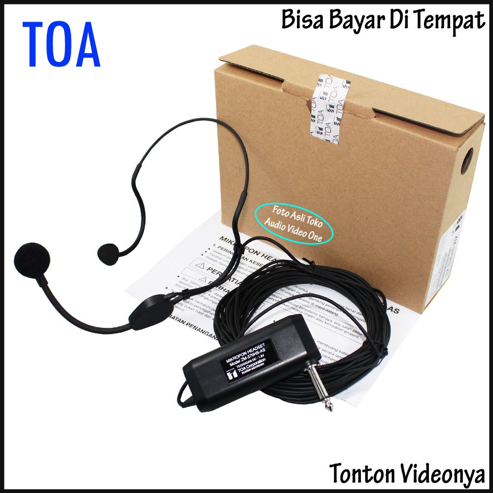 Jual Mic Toa ZM-370HS-AS Mik Imam Mikrofon Bando Kabel 10m Microphone Headset | Shopee Indonesia