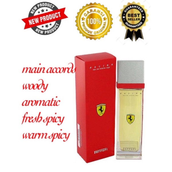 Jual PARFUM ORIGINAL Ferrari scuderia racing for men 125ml(BOTOL TINGGI ...