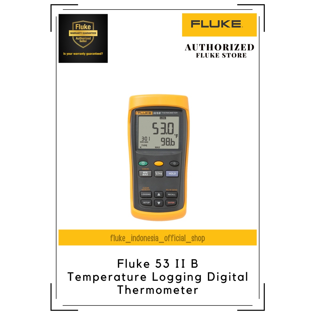 Jual Fluke 53-II Temperature Logging Digital Thermometer | Shopee Indonesia