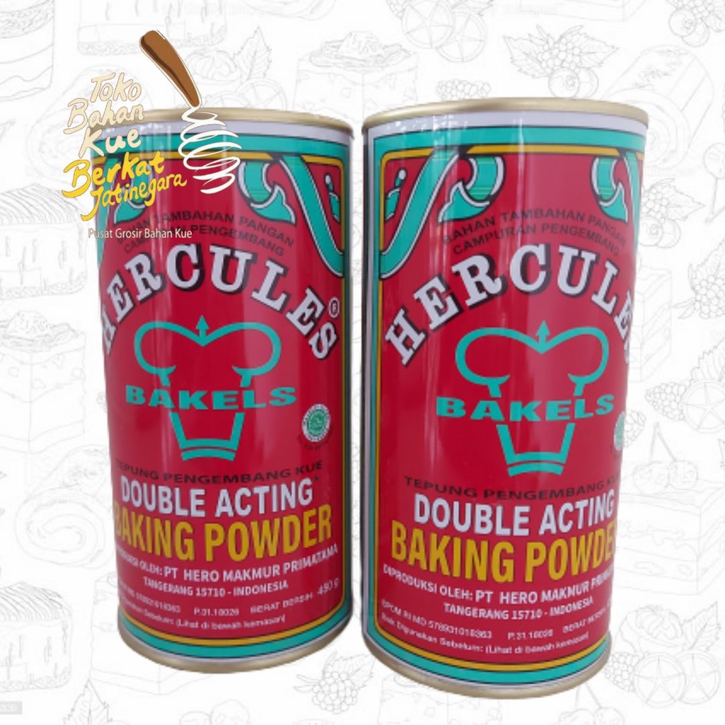 Jual BAKING POWDER HERCULES DOUBLE ACTING 450 GR / CTN ( 12 PCS ...