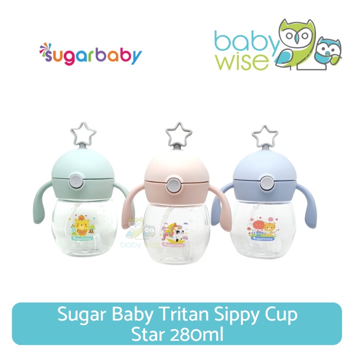 Jual Sugar Baby Tritan Sippy Cup Star 240ml - Botol Minum Anak | Shopee Indonesia