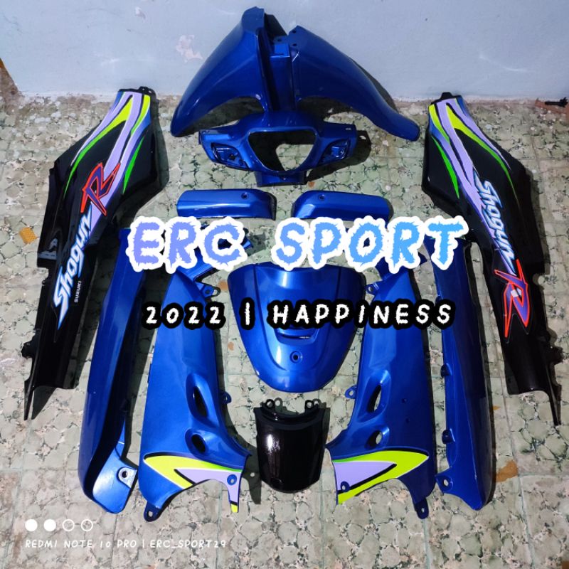 Jual cover bodi halus shogun new shogun r shogun 110 tahun 2001-2003 ...