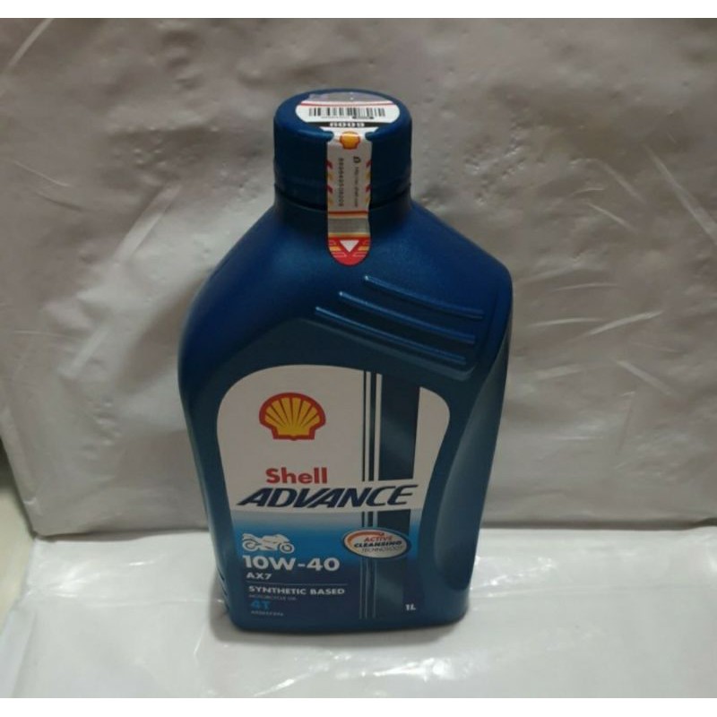 Jual Oli Mesin SHELL ADVANCE AX7 1LT SAE 10W-40 Original SHELL | Shopee ...