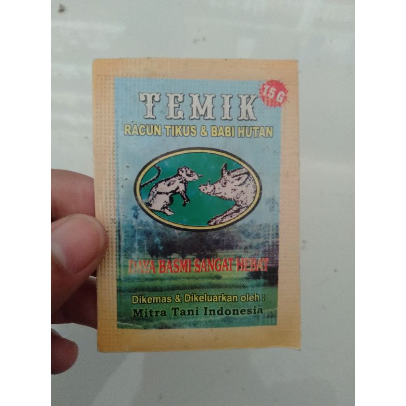 Jual tikus dan babi hutan Temik 15g | Shopee Indonesia
