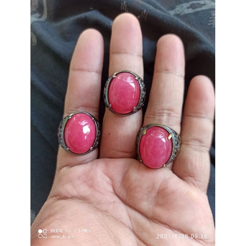 Jual CINCIN BATU GIOK MERAH MONGOLIA (N) | Shopee Indonesia