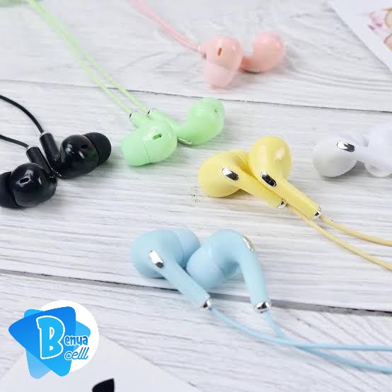 Jual BM024 headset headsfree earphone hf u28 macaron mate color super ...