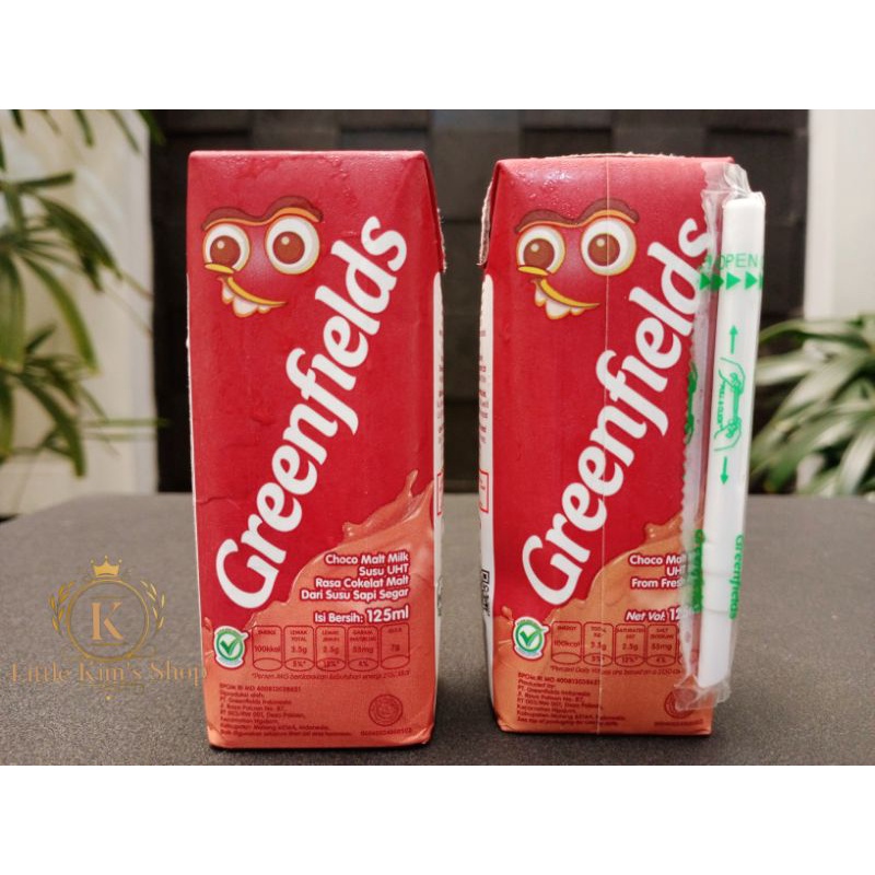 Jual Susu Greenfields Chocolate 125 ml / Susu UHT Rasa Cokelat Malt ...