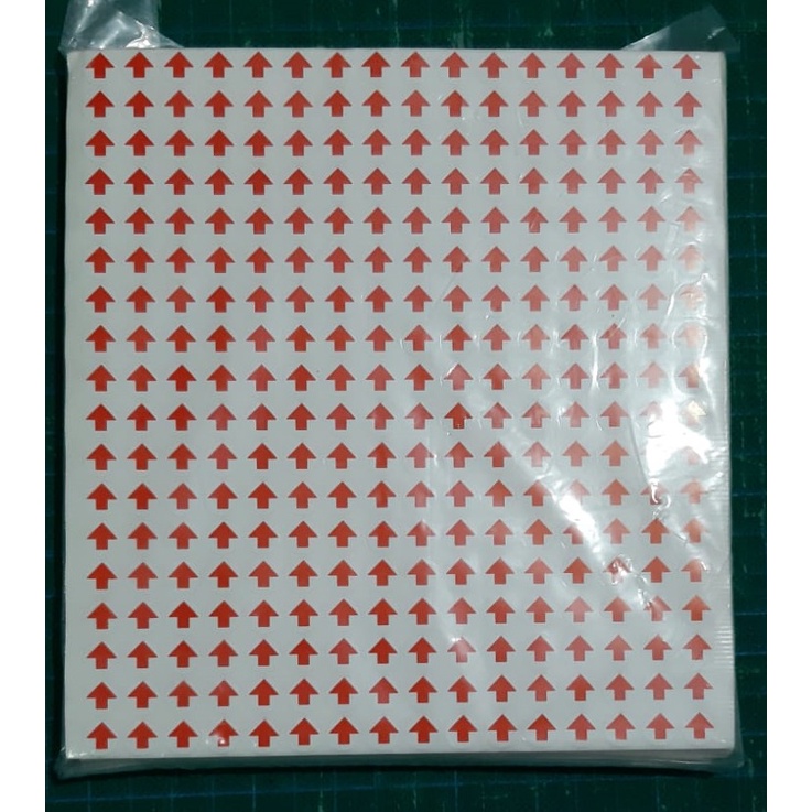 Jual Stiker Panah Merah 0,8 CM / Label Petunjuk Tanda Arah 1lbr=288pcs ...