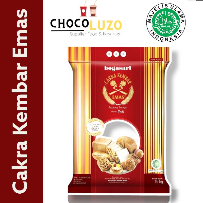 Jual Tepung Terigu Protein Tinggi Cakra Emas Kemasan 5kg | Shopee Indonesia