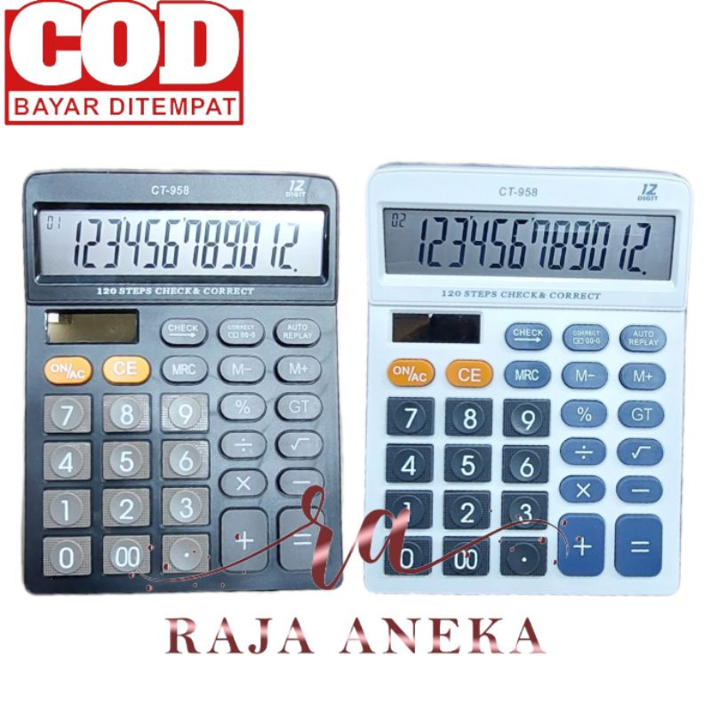 Jual 958 CALCULATOR KALKULATOR KANTOR DAGANG OFFICE TOKO PASAR CEK ...