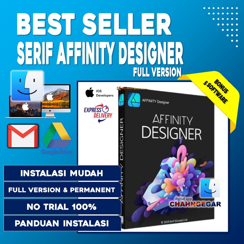 Jual Serif Affinity Designer MacOS Full Version 1.10 Software Design ...
