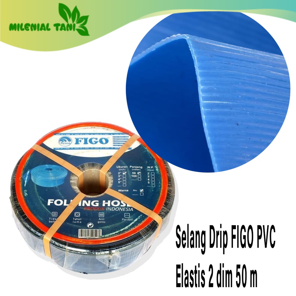 Jual Selang Drip FIGO PVC Elastis Selang Air Selang Irigasi 2 dim 50 ...