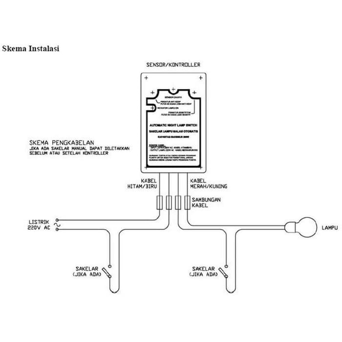 Jual buat anda Saklar lampu otomatis AC 220V siang-malam sensor cahaya ...