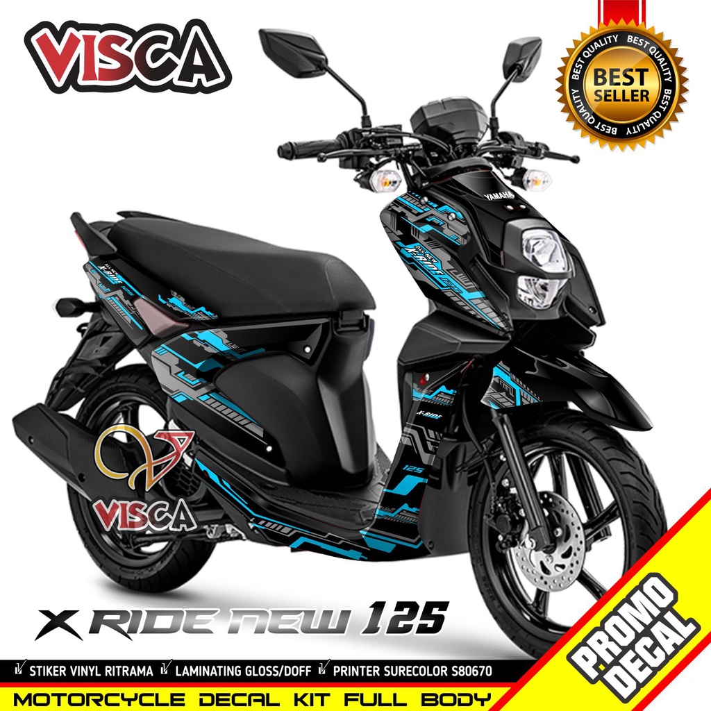 Jual Stiker Motor Xride 125 Full Body Decal Xride 125 Striping X ride ...