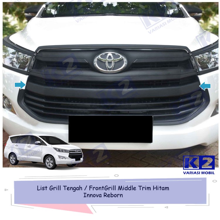 Jual List Grill Tengah Front Grill Middle Trim Hitam Mobil Innova ...