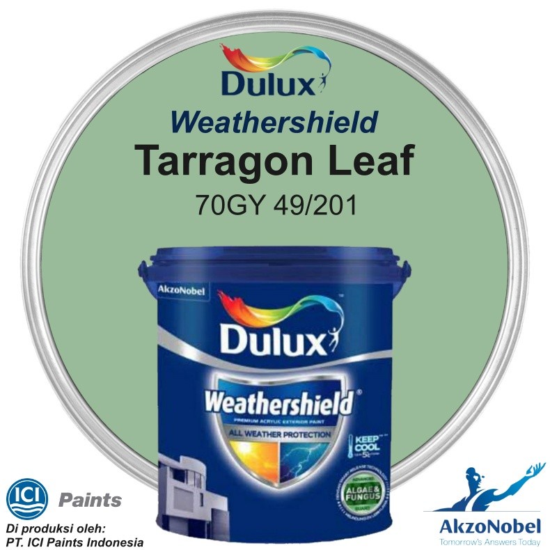 Jual Cat Dulux Weathershield 2,5 Liter - Terragon Leaf 70GY 49/201 ...