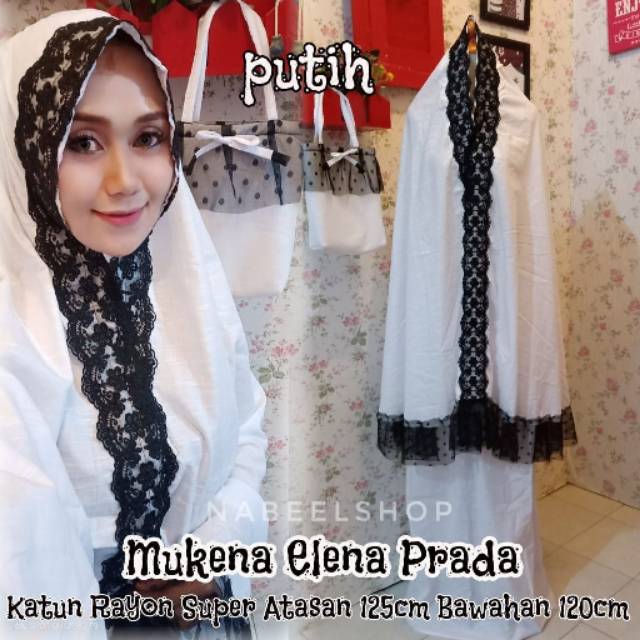 Jual MK elena prada putih | Shopee Indonesia