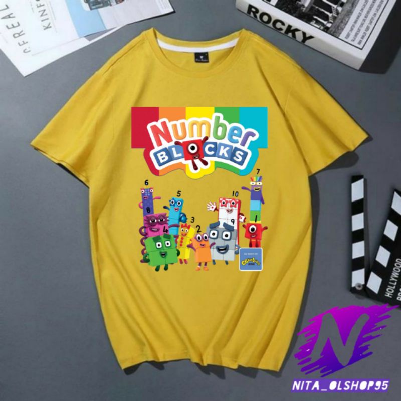 Jual number blocks baju anak number blocks kartun anak | Shopee Indonesia