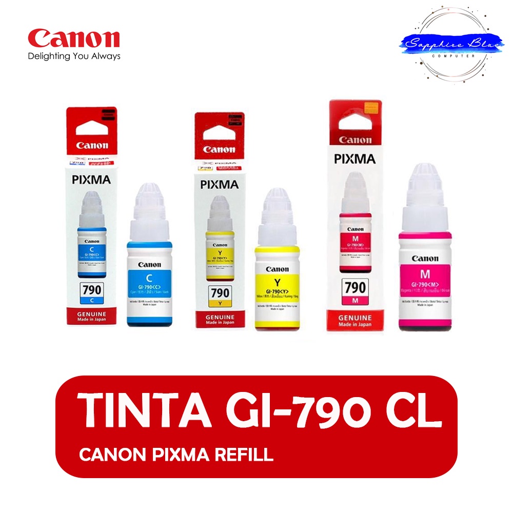Jual TINTA Canon 790 COLOR ORI REF Printer G1000 G2000 G3000 WARNA ...