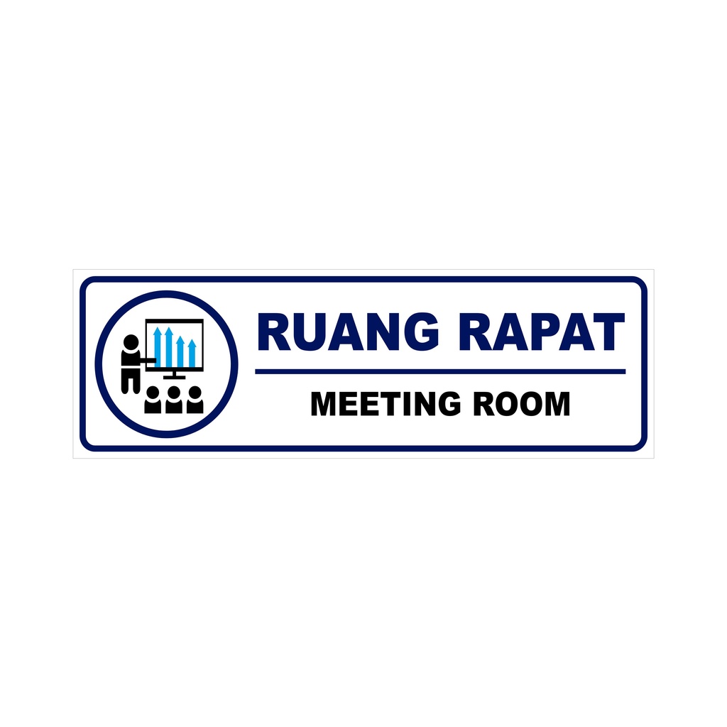 Jual stiker Ruang Tindakan Infeksius 7,5x23cm. Ruang Rapat. sign Rambu ...