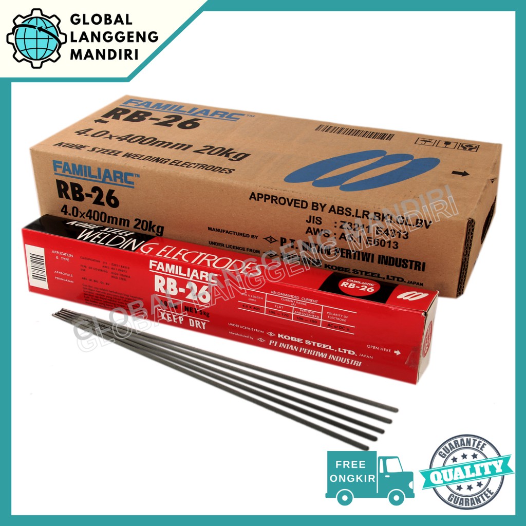 Jual Kawat Las KOBELCO RB26 / 2.6MM / 3.2MM / 4.0MM (5KG)/ RB 26 | Shopee Indonesia