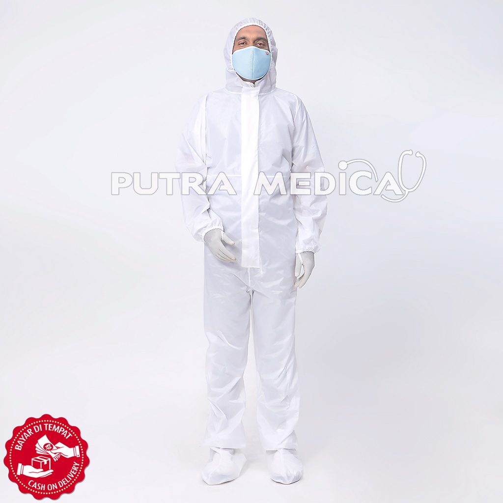Jual Hazmat Suit Spunbond 75 GSM Full Set Normal Size / Gown Medis ...