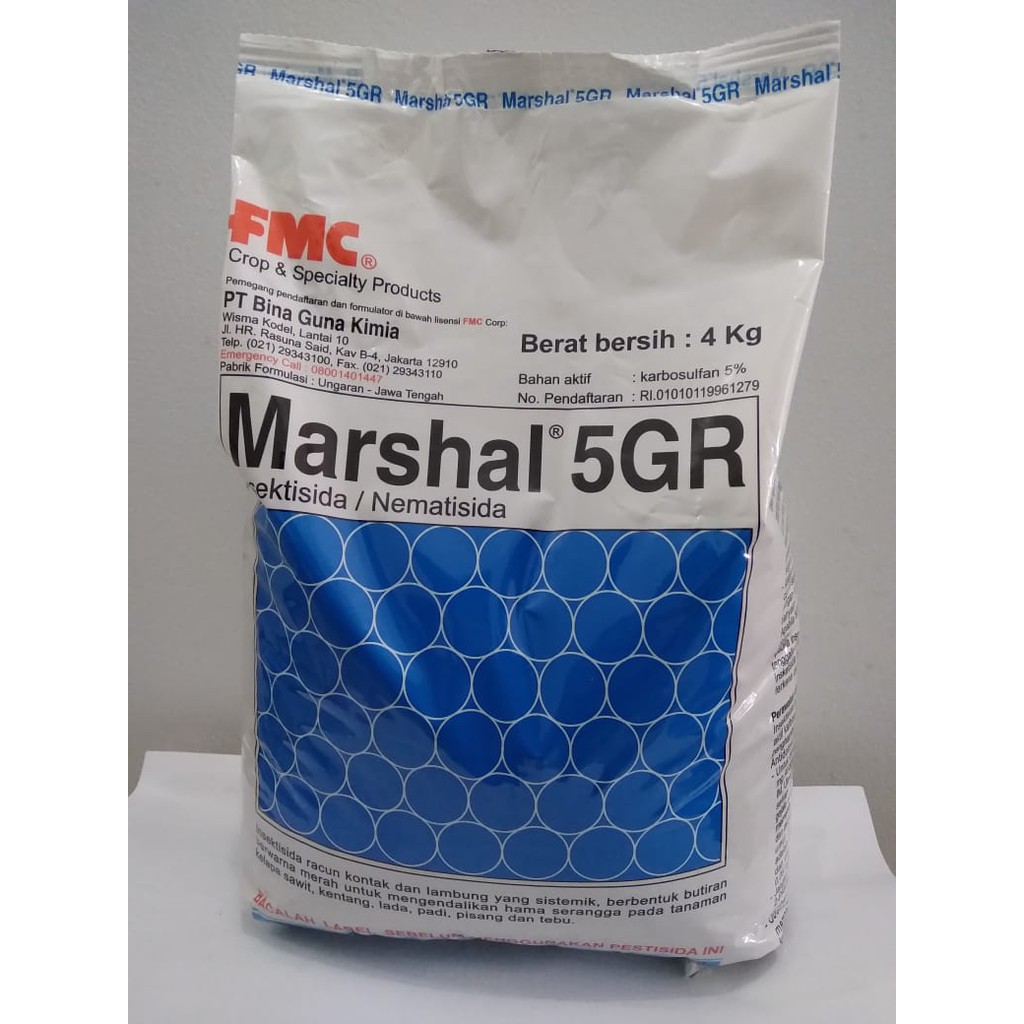 Jual Insektisida / Nematisida Marshal 5GR @ 4 KG | Shopee Indonesia
