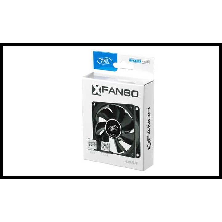 Jual PAKET HEMAT DEEPCOOL XFAN 8 BLACK WITH HYDRO BEARING - FAN CASE ...
